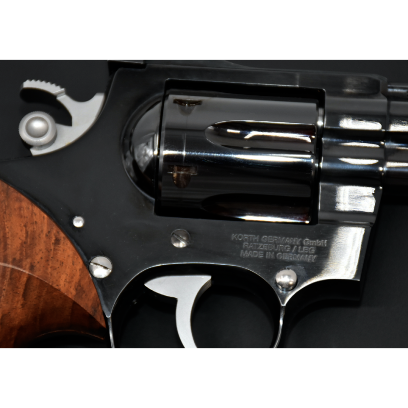 Korth Revolver Classic 357 Mag 4" High Polished Black