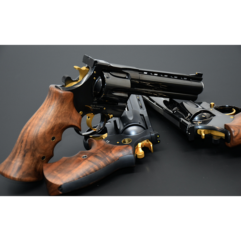 Korth Revolver Classic 44 Mag 6" Glossy Black DLC
