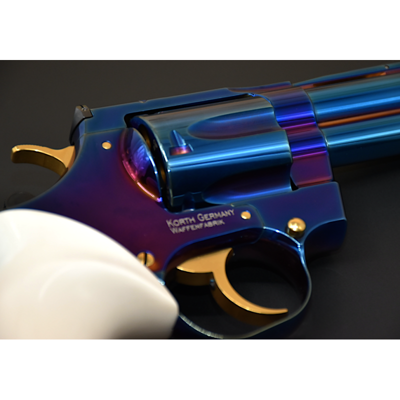 Korth Revolver Classic 357 Mag. 3" Glossy Blue DLC