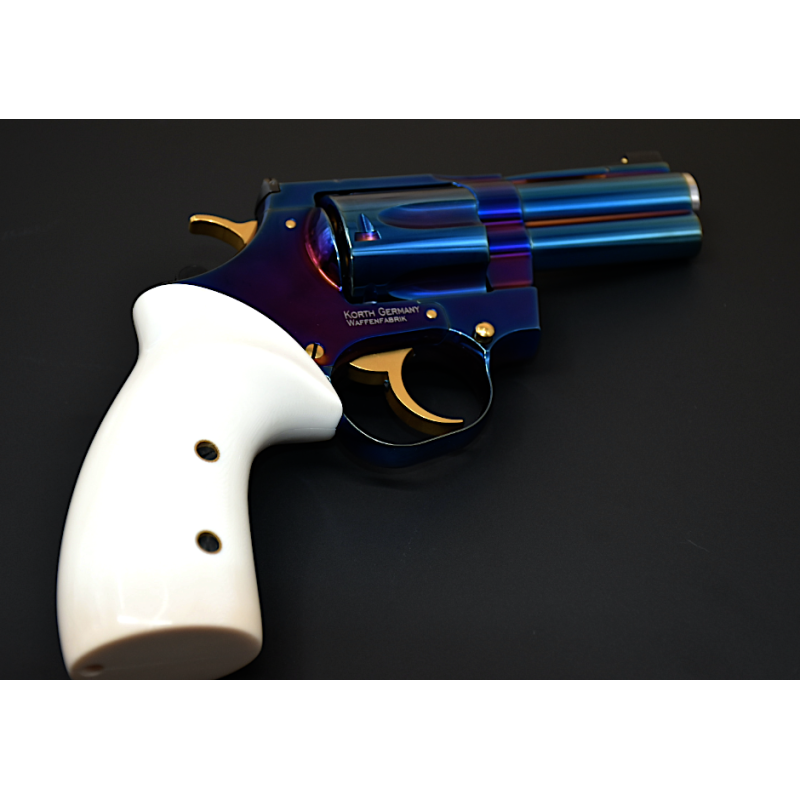 Korth Revolver Classic 357 Mag. 3" Glossy Blue DLC