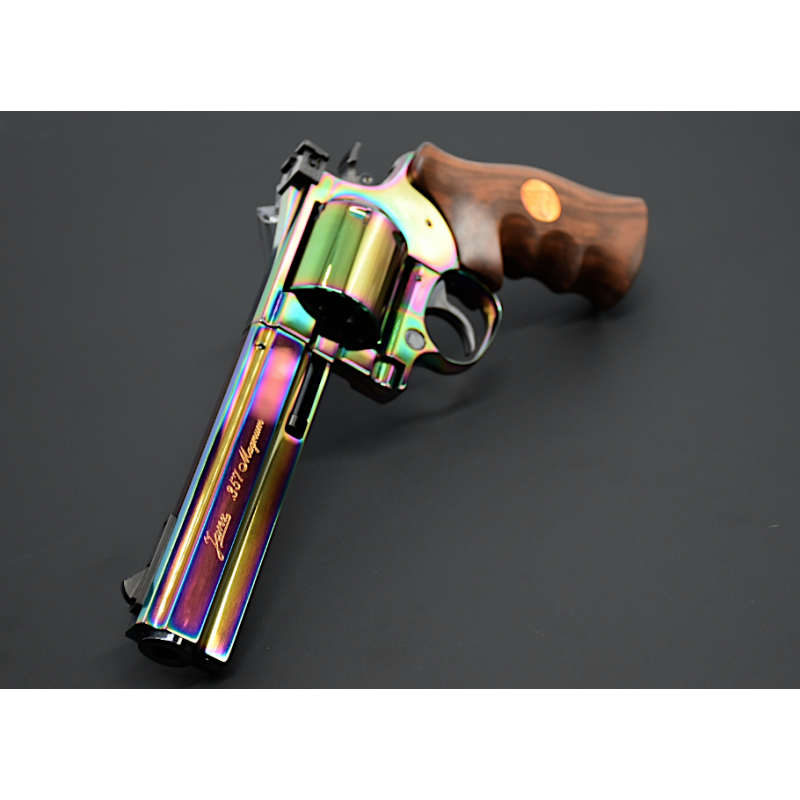 Janz Revolver 357 Mag. 6" Aurora Green Rainbow
