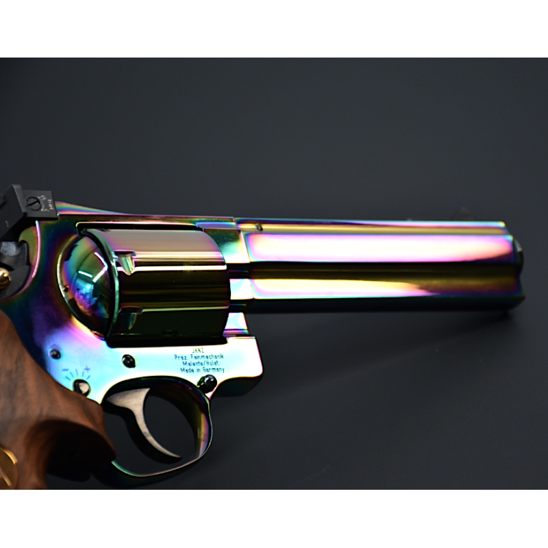 Janz Revolver 357 Mag. 6" Aurora Green Rainbow