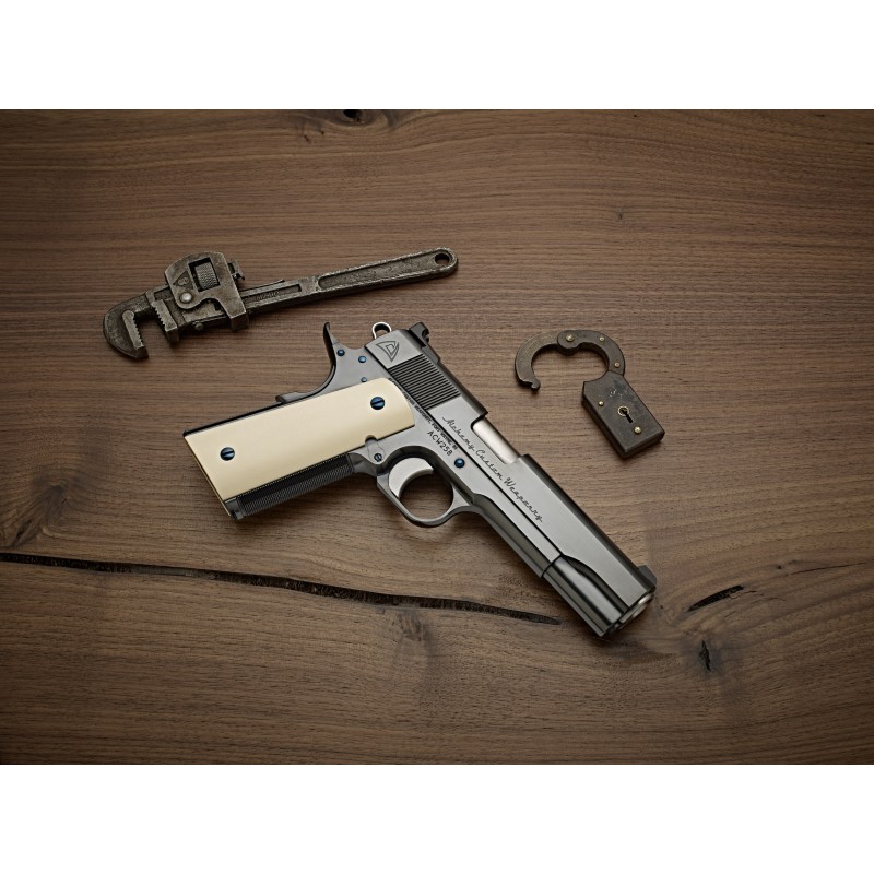 Alchemy Prime Charcoal Blue 1911, 5", .45 ACP Caliber. Spectacular