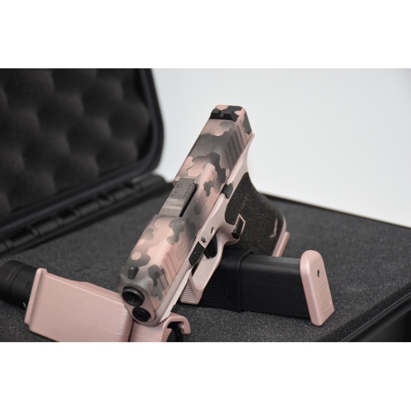 Glock 43X Custom - Rose Gold Camo - Legacy Custom Edition