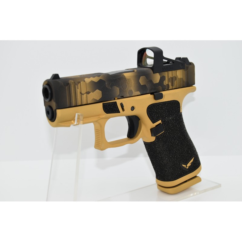 Glock 43X Shield Custom - Hexa Light Gold - Legacy Custom Edition